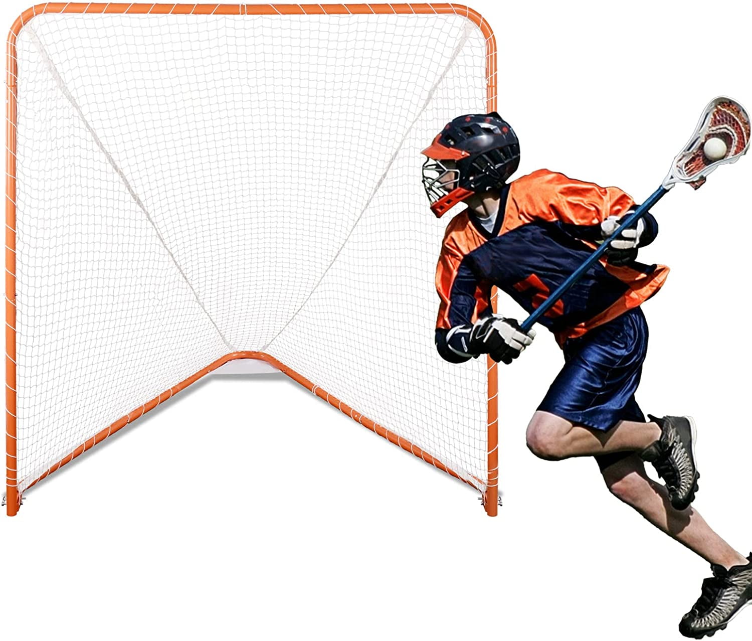 ANDGOAL Portable Lacrosse Goal - Foldable Training Equipment for Kids ...