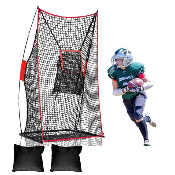 ANDGOAL Football Kicking Net - 7x4ft Heavy - Duty Steel Frame & Target ...