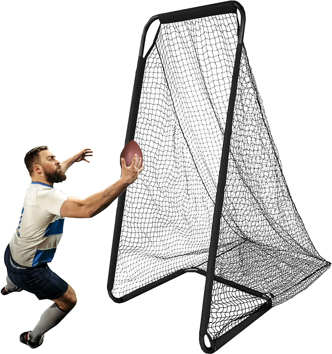 ANDGOAL Football Kicking Net - Quick Setup, Portability, Sturdy ...