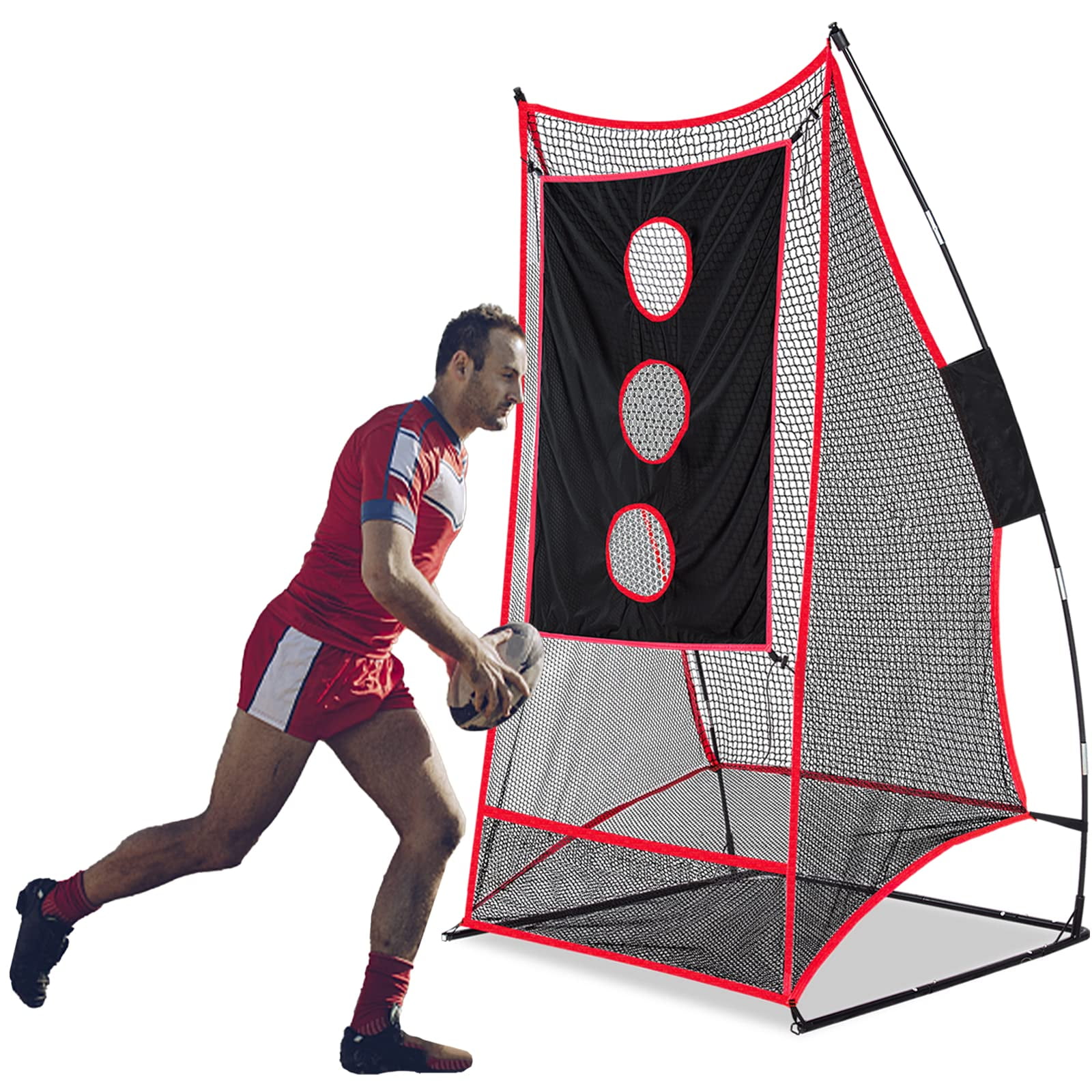 ANDGOAL Football Throwing Net - Football Kicking Net Portable, Football ...
