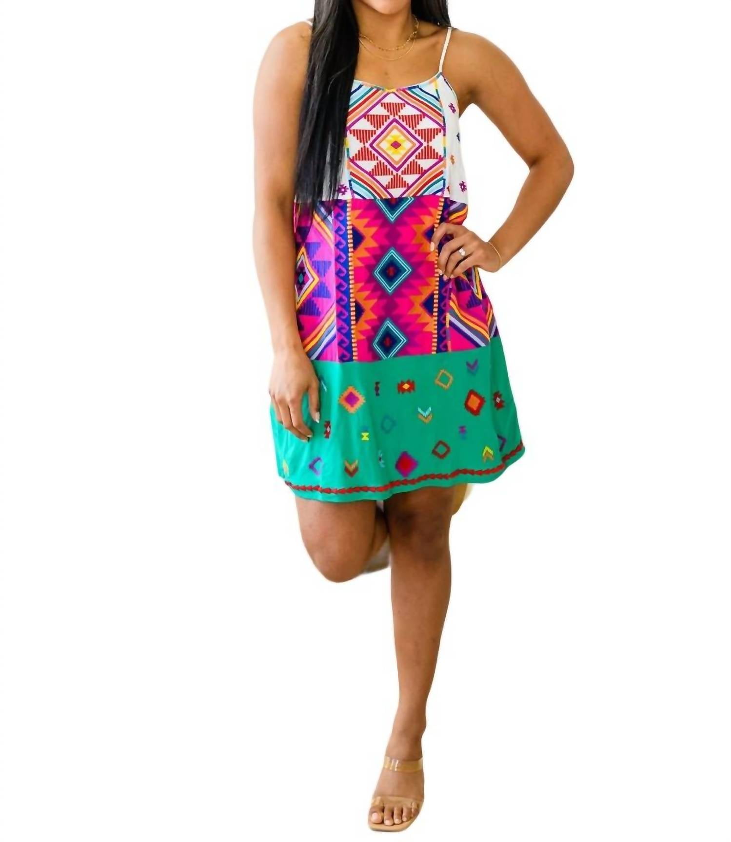 Andree By Unit Camilla Tiered Embroidered Dress - Walmart.com