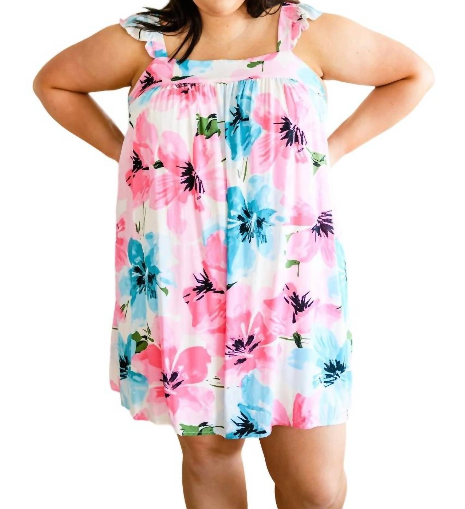 Andree By Unit Candid Conversations Floral Dress - Walmart.com