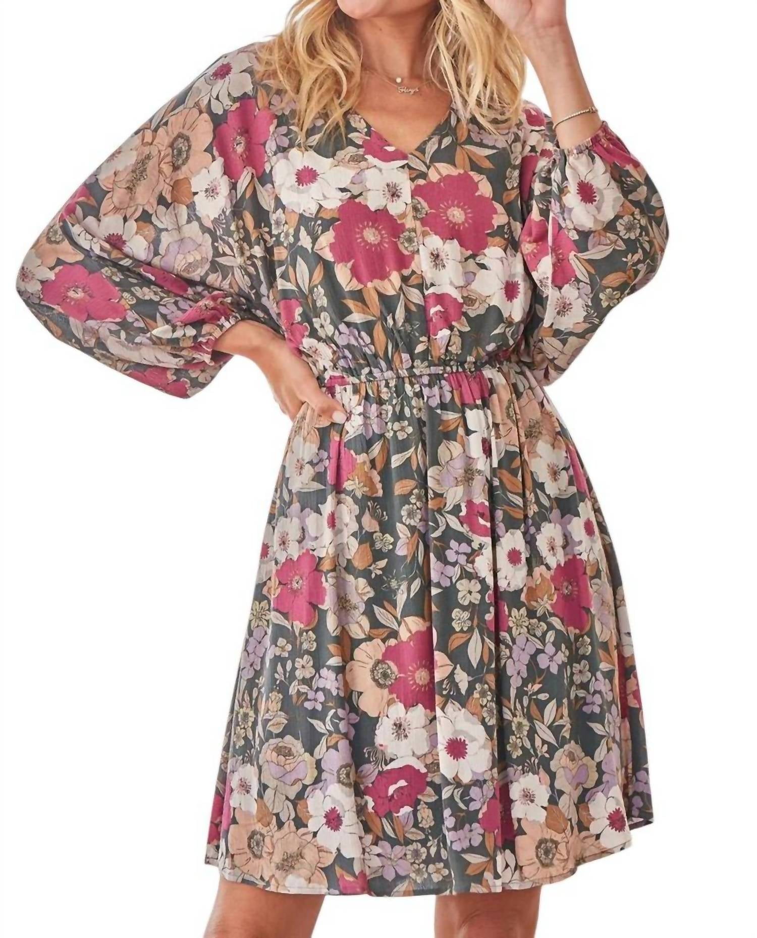 Andree By Unit Made For You Floral Dress - Walmart.com