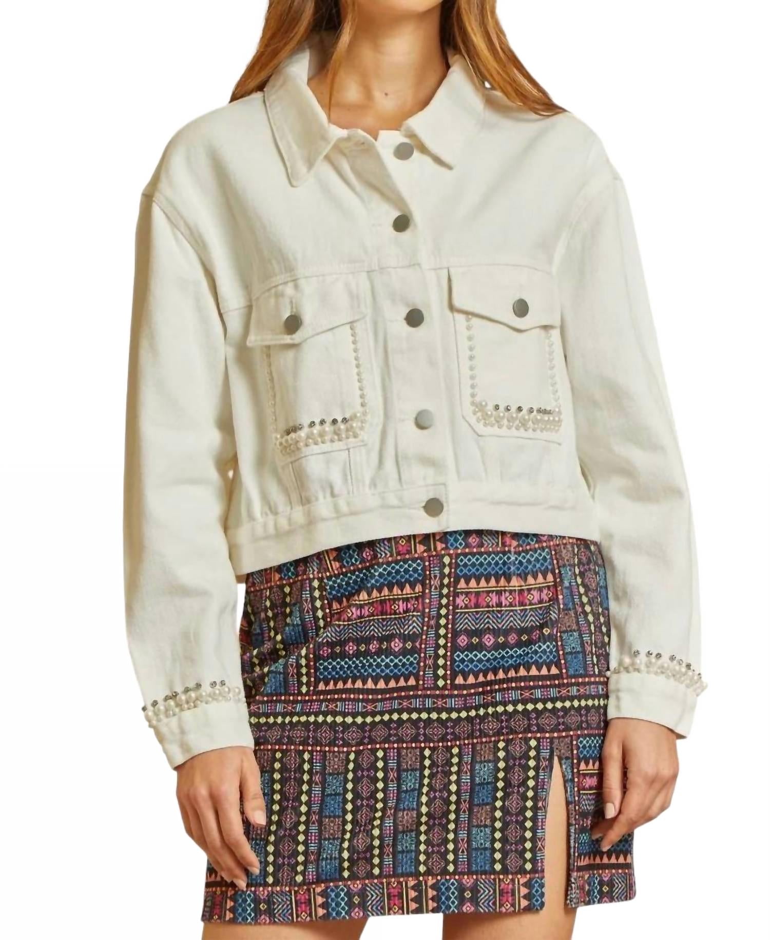 ANDREE BY UNIT Party Doesn't Stop Studded Jacket - Walmart.com