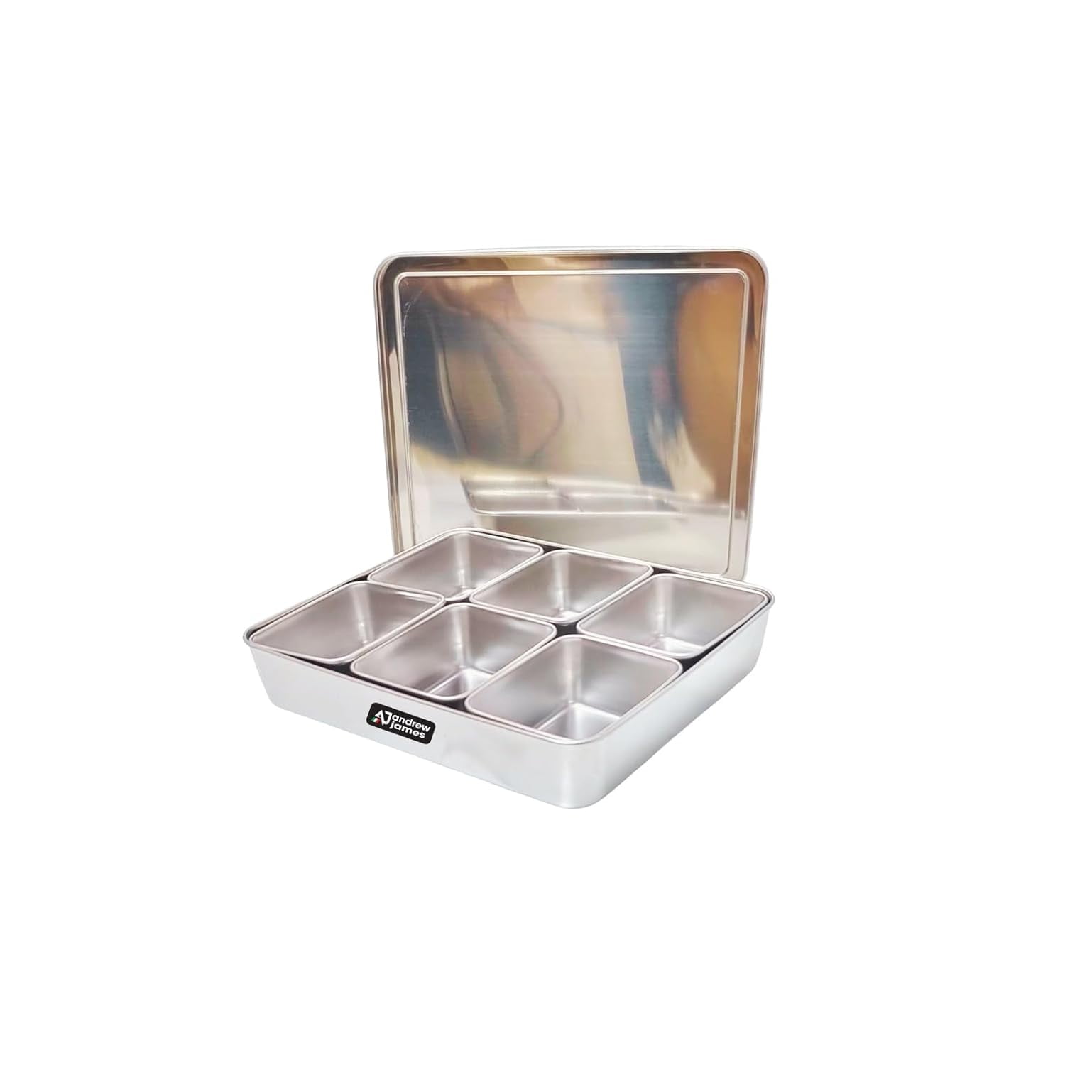 ANDREW JAMES STAINLESS STEEL Ice Cooled Condiment Holder Dispenser Tray ...