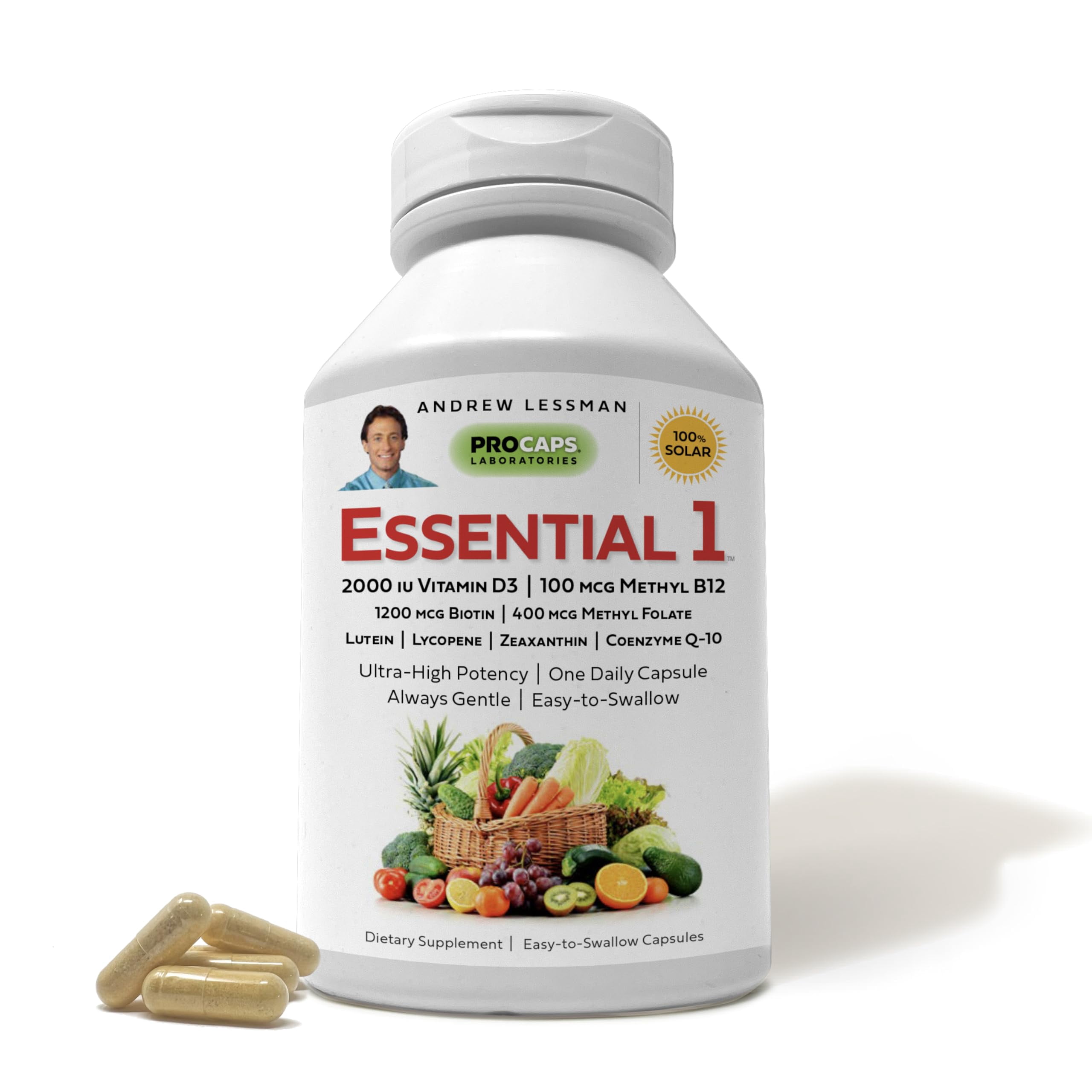 ANDREW LESSMAN Essential-1 Multivitamin 2000 IU Vitamin D3 60 Small ...
