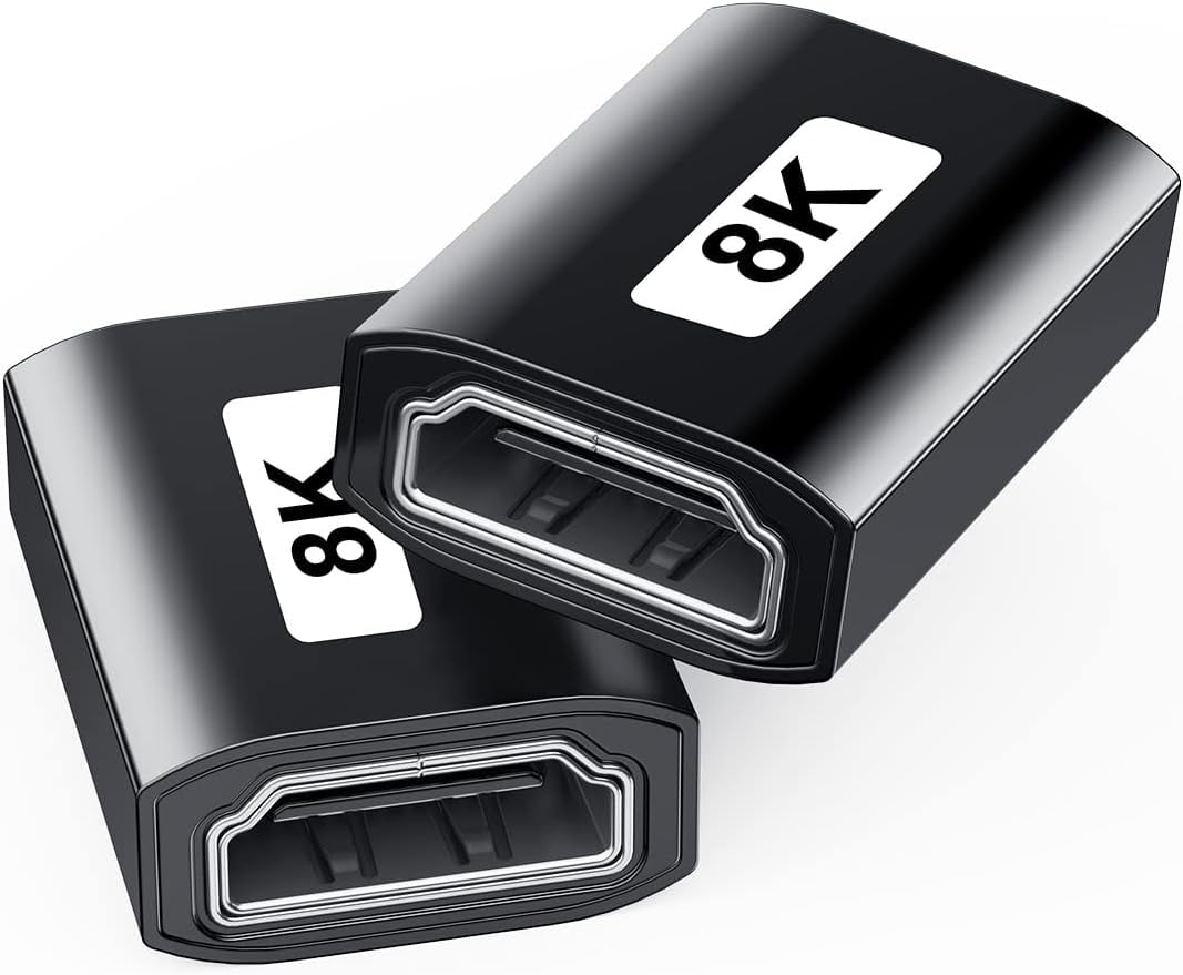 ANDTOBO 8K - HDMI Female to Female Adapter, 2 Pack HDMI 2.1 Coupler 8K ...