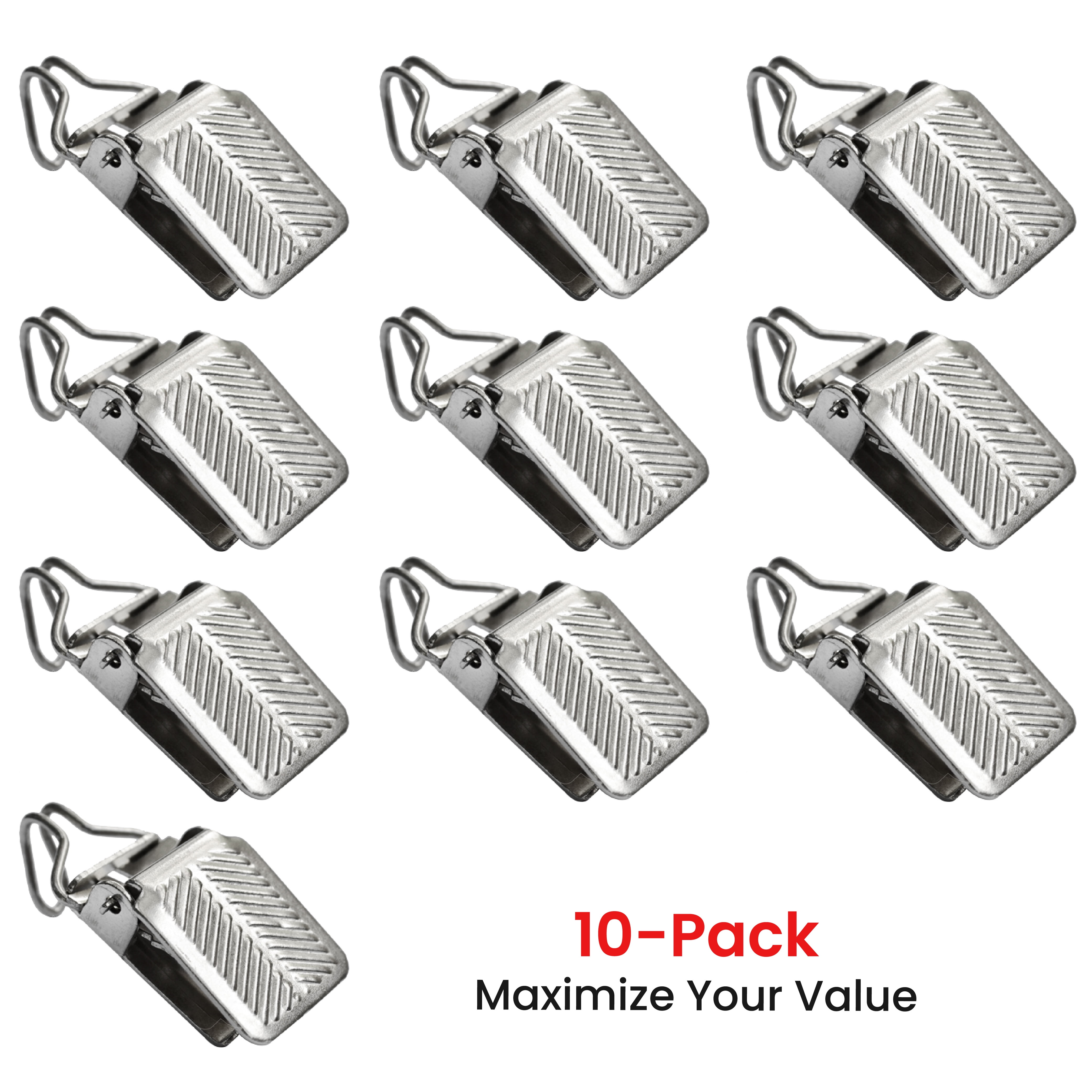 ANDUSTRIAL - Small Durable Nickle Plated Steel Clips/Clamps For ...