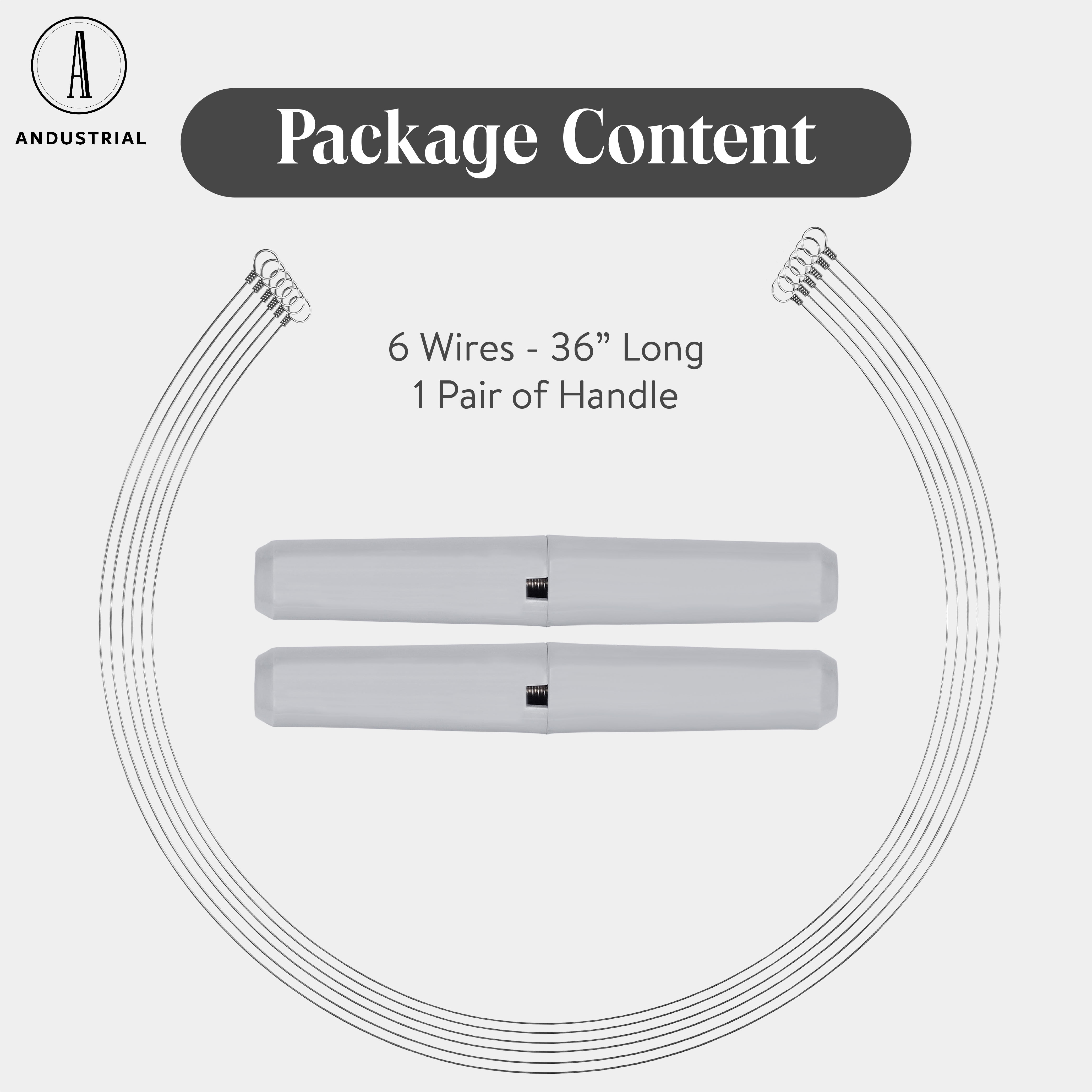 ANDUSTRIAL - Stainless Steel Cheese Cutting Replacement Wires For Soft ...