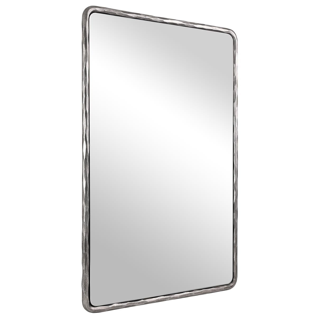 ANDY STAR Hand-Forged Silver Bathroom Mirrors for Wall, 30x40 Inch ...