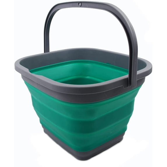 ANDYYOUTING 2.9 Gal Collapsible Bucket, Space Saving, Portable, Dark ...
