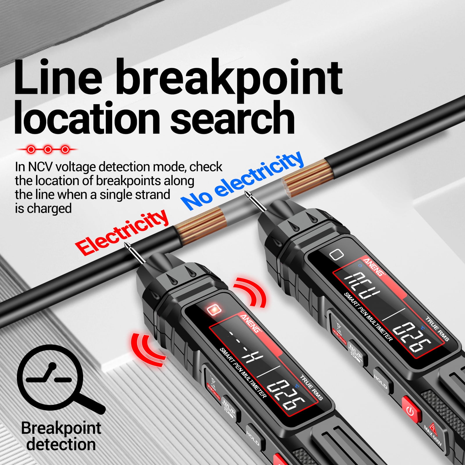 ANENG A3005A/B Digital Intelligent Professional Multimeter Sensor Pen ...