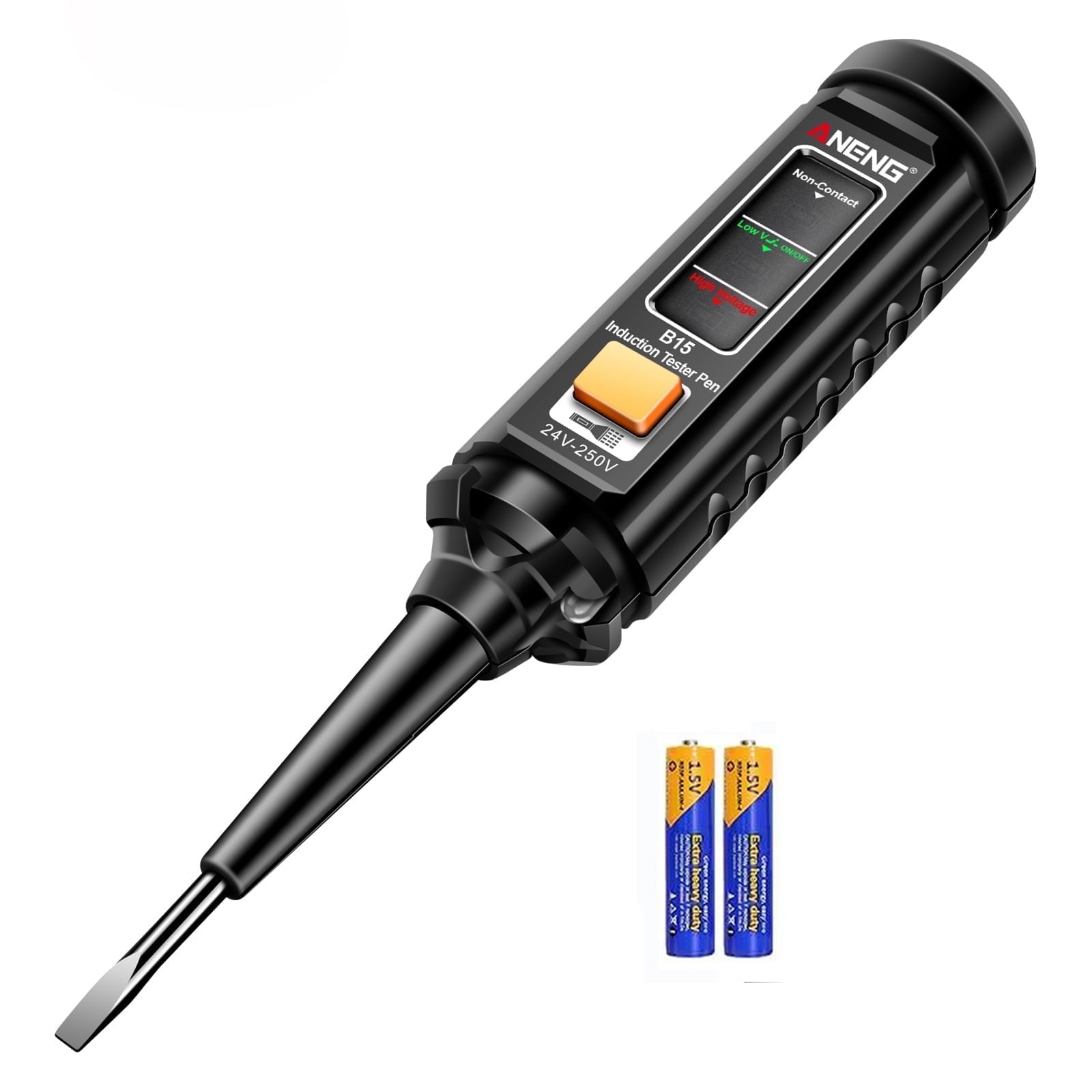 ANENG B15 Contact Voltage Tester,Range 24-250V,With LCD Display Live ...