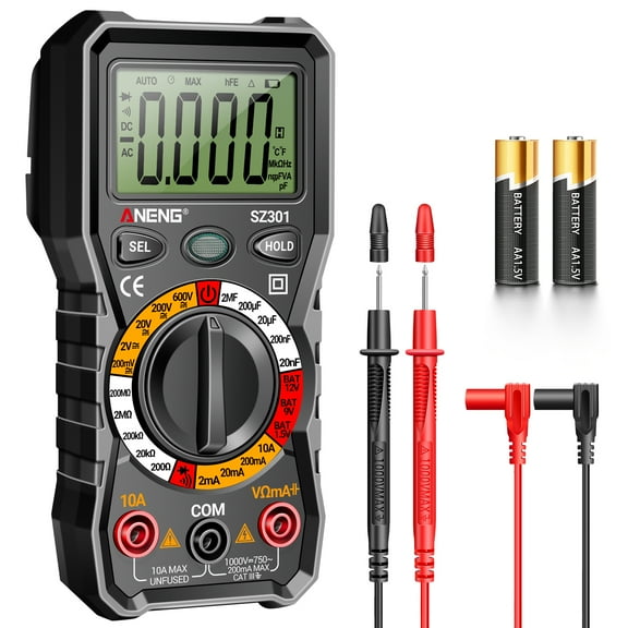 Mastech MS8238 Digital Multimeter DMM Meter AC/DC Voltage Current Ohm ...