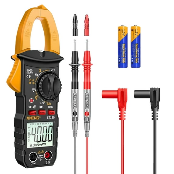 ANENG Mini Digital Clamp Multimeter with U-Shaped Jaws,Used to Measure ...