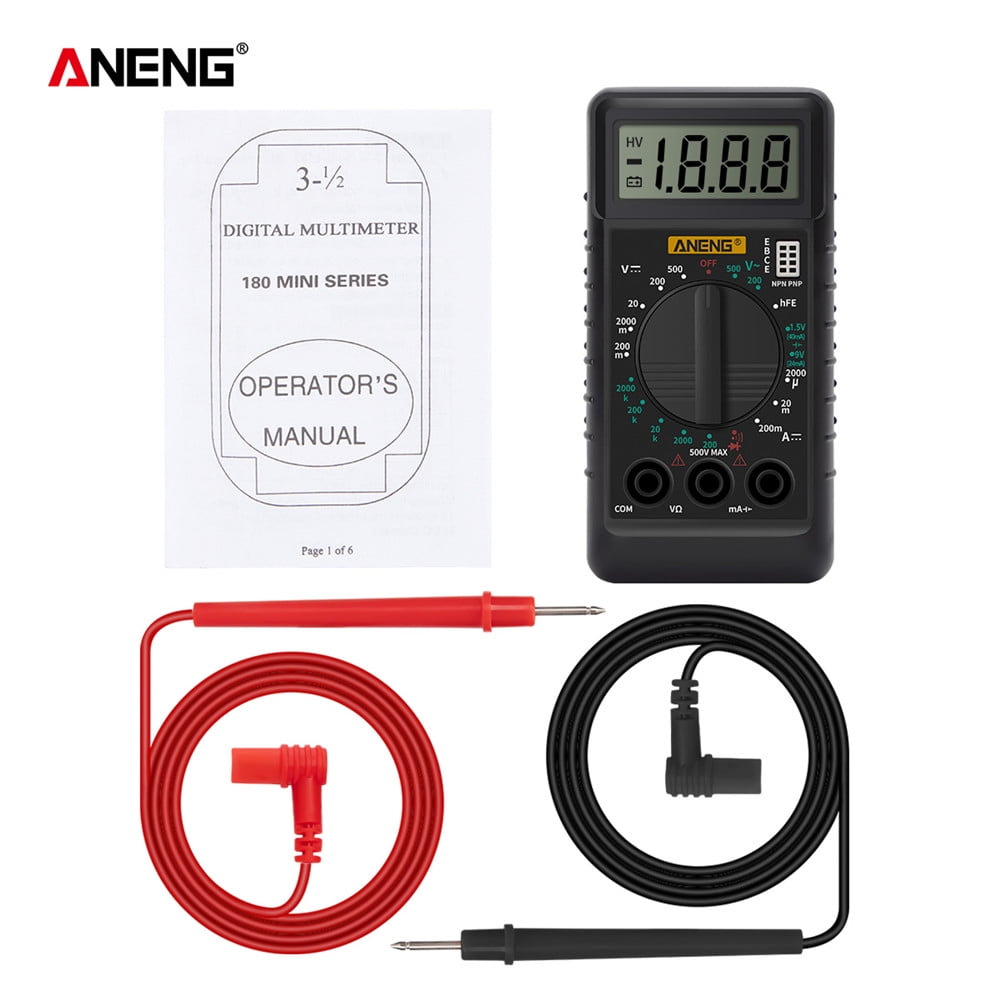 ANENG Mini Digital Multimeter Electric Tester Meter Multimetro ...
