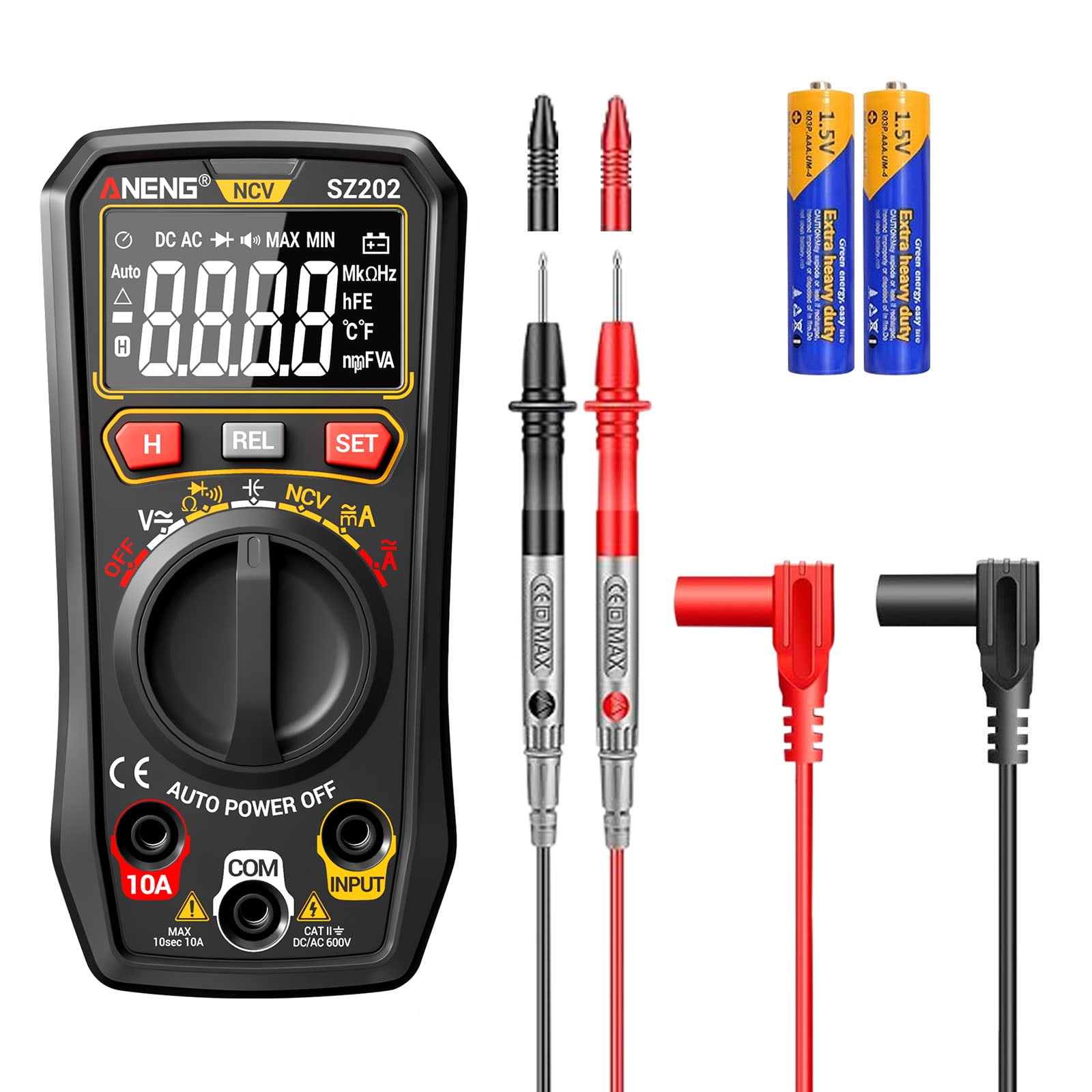 ANENG SZ202 High Precision Digital Multimeter,Automatic Range 4000 ...