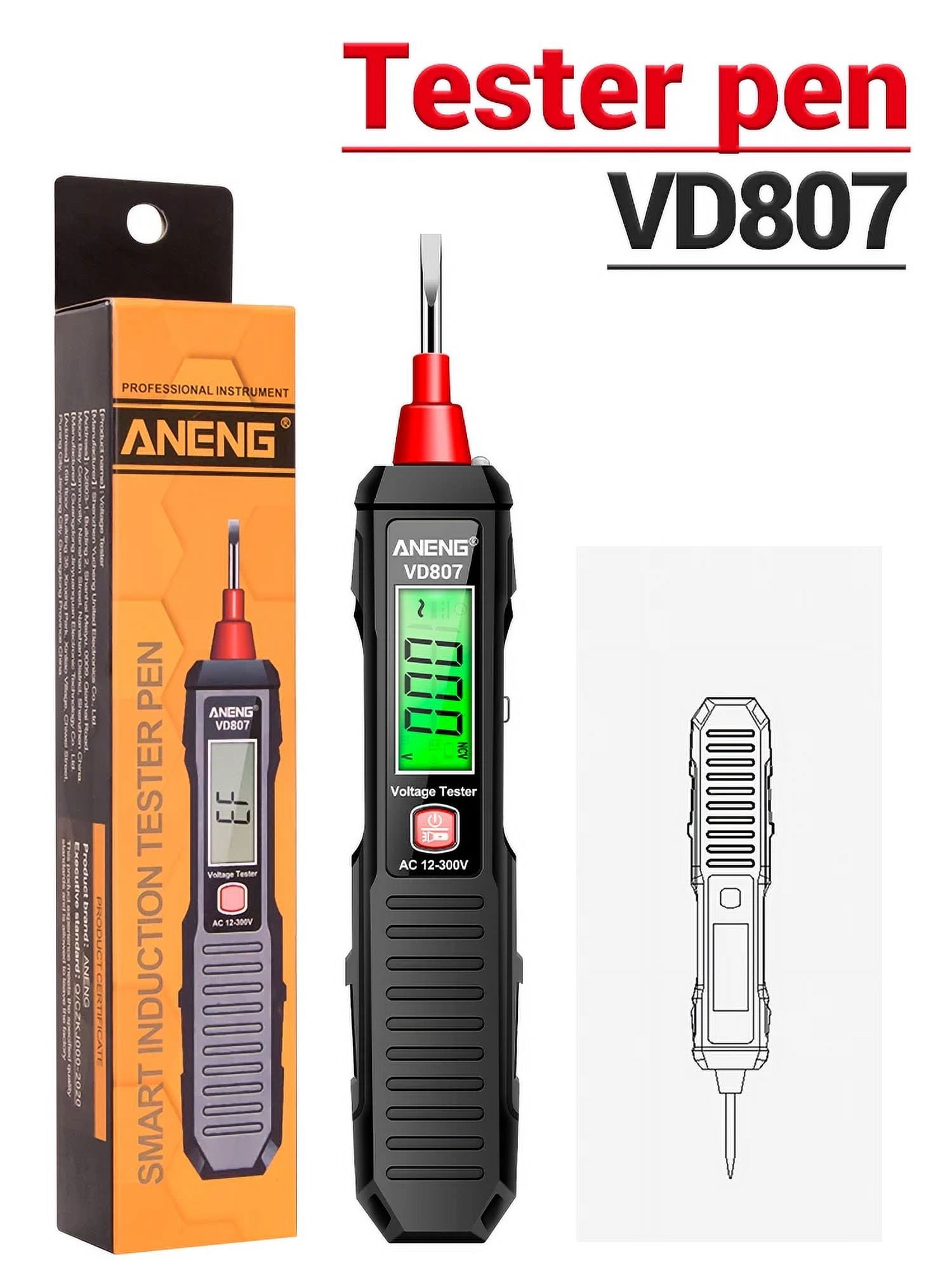 ANENG VD807 One-word Induction Portable 50/60Hz Smart Electric Pen ...