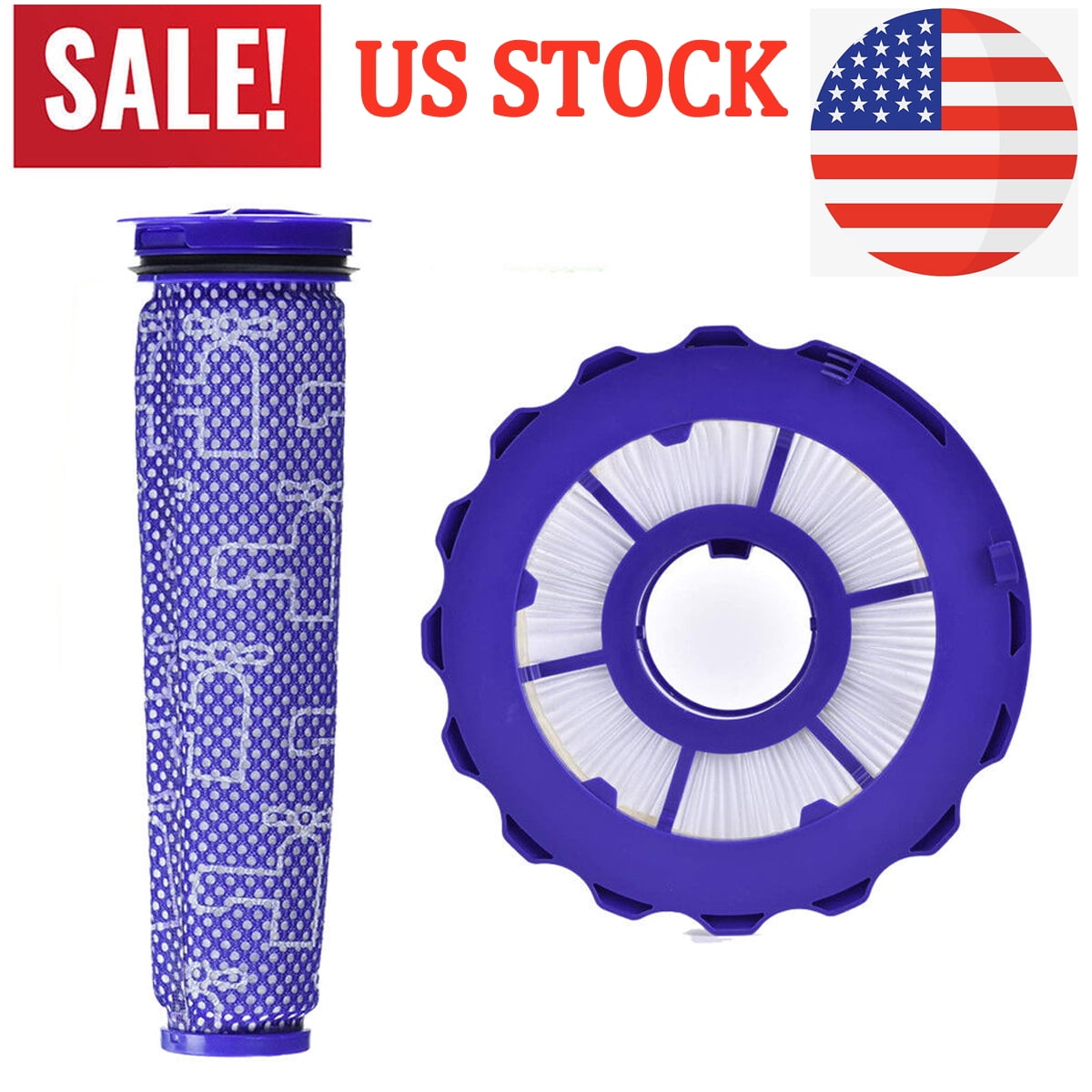 ANEWISE 1 Pack HEPA Post-Motor Filters & 1 Pack Pre-Motor Filters ...