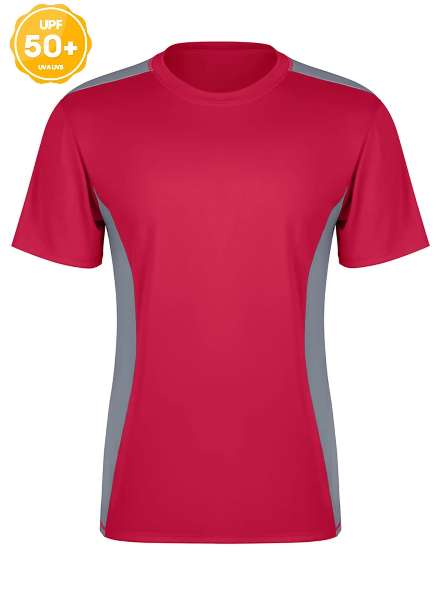 ANFERRY Short Sleeve Rash Guards for Men Color Block UPF50+ Sun ...