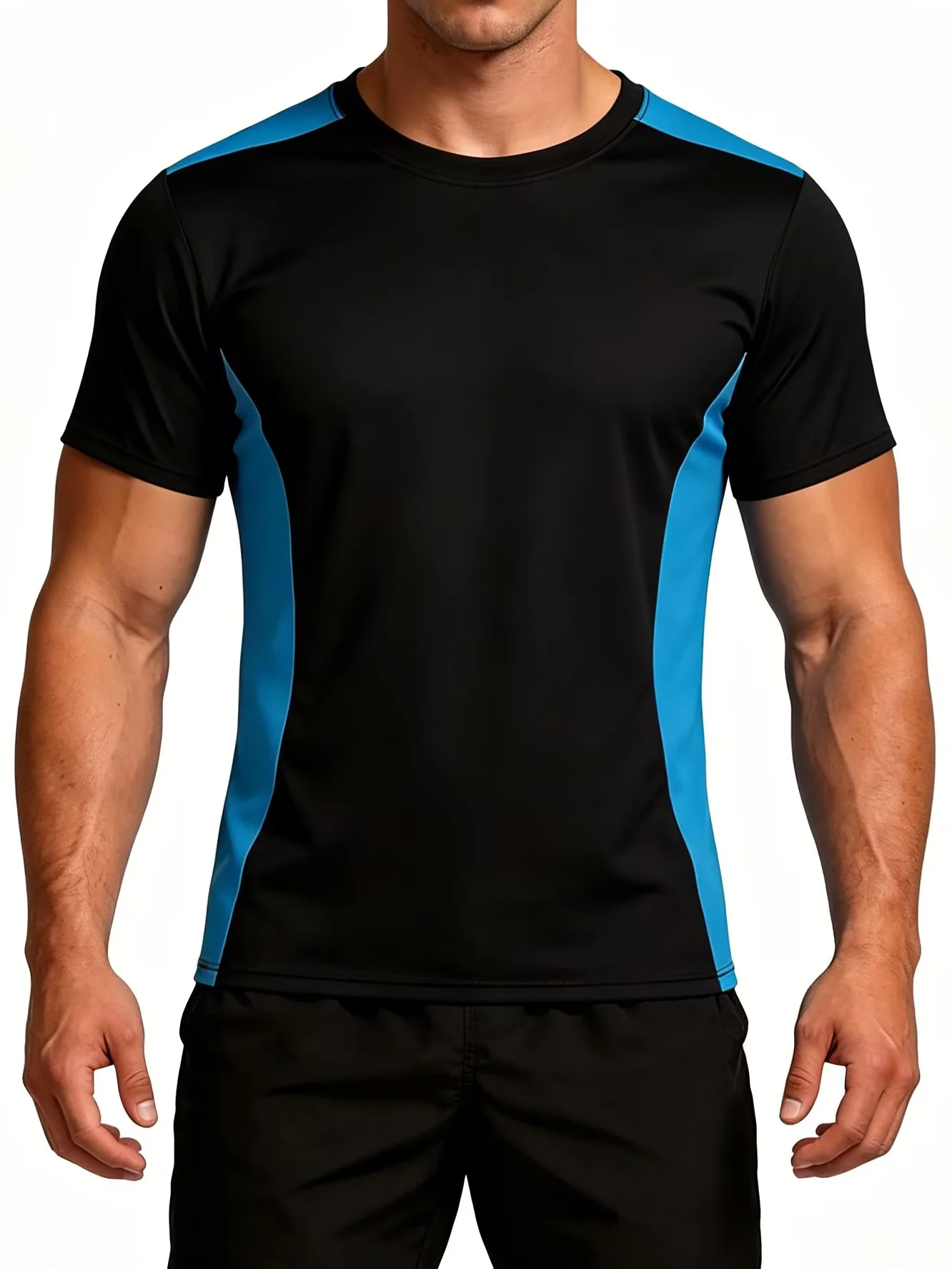 ANFERRY Men Swim Shirts Color Block UPF50+ Sun Protection Rash Guard ...