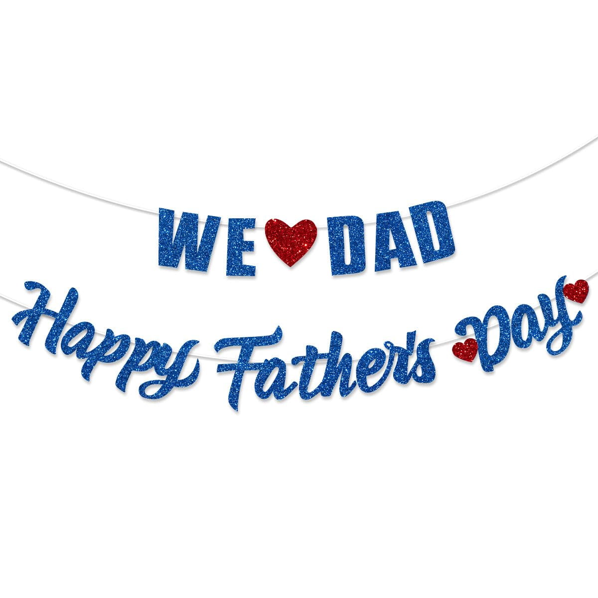 ANFEST Happy FathersTRDN Day Decorations Happy Daddy Day Glitter ...