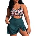 ANFUZAI Womens One Piece Swimsuit Tummy Control with Cutout Skirt ...