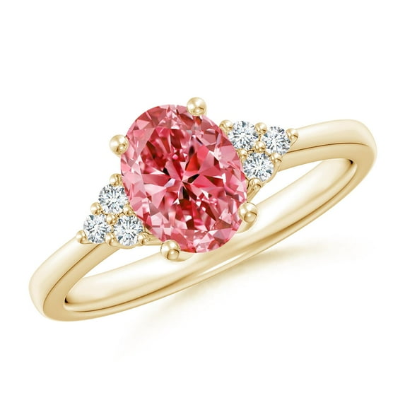 ANGARA IGI Certified Lab Grown 1.15 Ct Pink & White Diamond Promise ...