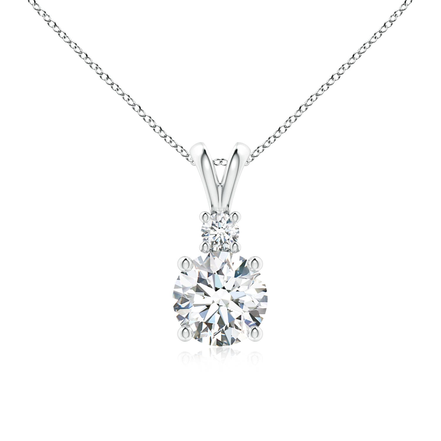 ANGARA IGI Certified Lab Grown 1.25 Ct Diamond Pendant for Women in 14K ...