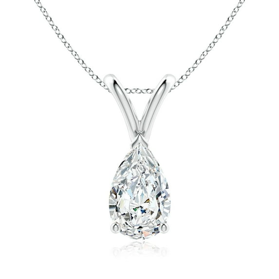 ANGARA IGI Certified Lab Grown 1 Ct Diamond Pendant for Women in 14K ...