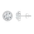 ANGARA IGI Certified Lab Grown 2.5 Ct Vintage-Inspired Diamond Stud ...
