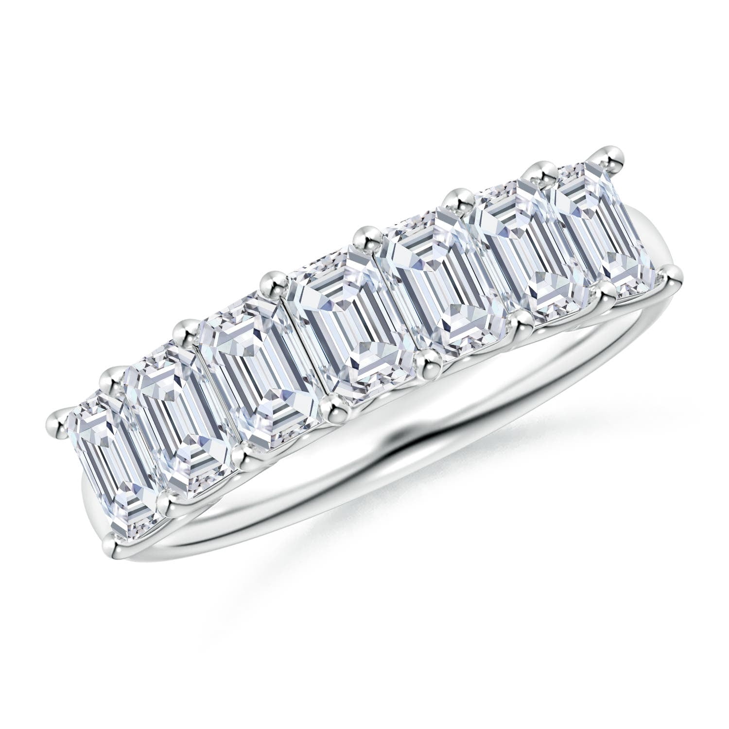 ANGARA IGI Certified Lab Grown 2.24 Ct Diamond Seven Stone Ring for ...