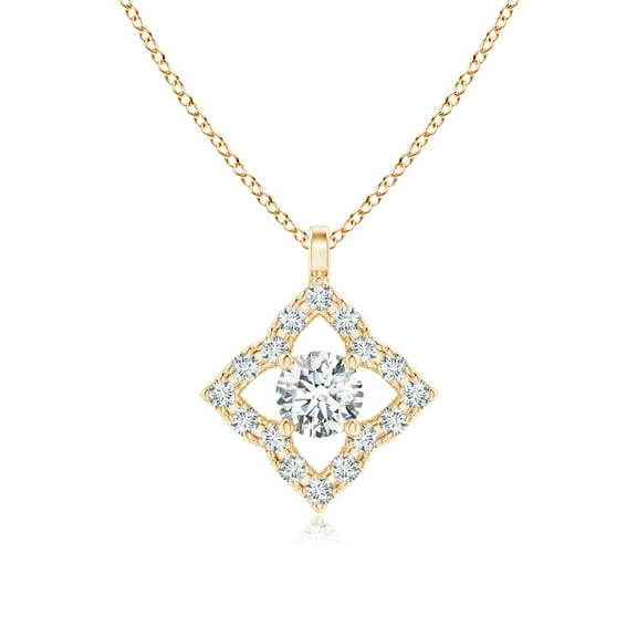 ANGARA IGI Certified Lab Grown 1 Ct Diamond Pendant in 925 Silver for ...