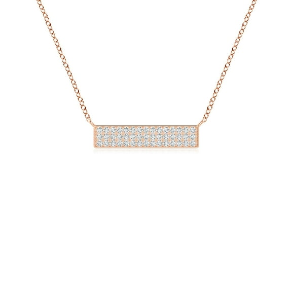 ANGARA Natural Graduated Diamond Vertical Bar Pendant in 14K White Gold ...