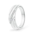 ANGARA Natural Diamond Wedding Ring for Men - Channel-Set 7-Stone Ring ...