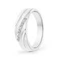 ANGARA Natural Diamond Wedding Ring for Men - Channel-Set 7-Stone Ring ...