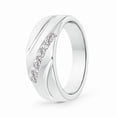 ANGARA Natural Diamond Wedding Ring for Men - Channel-Set 7-Stone Ring ...
