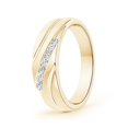 ANGARA Natural Diamond Wedding Ring for Men - Channel-Set 7-Stone Ring ...