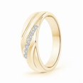 ANGARA Natural Diamond Wedding Ring for Men - Channel-Set 7-Stone Ring ...