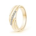 ANGARA Natural Diamond Wedding Ring for Men - Channel-Set 7-Stone Ring ...