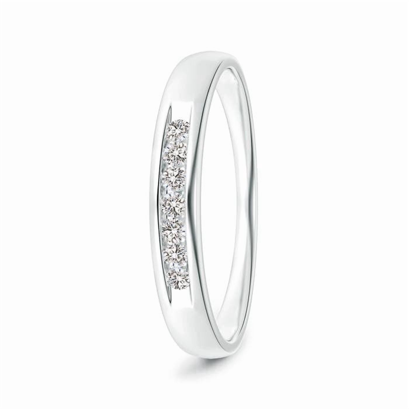 ANGARA Natural Diamond Wedding Ring for Men - Channel Set Classic ...