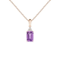 ANGARA Natural Oval 1 ct Ruby Solitaire Pendant with Trio Diamond in ...
