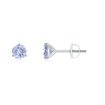 ANGARA Natural Classic Basket-Set Square 2 ct Amethyst Stud Earrings in ...