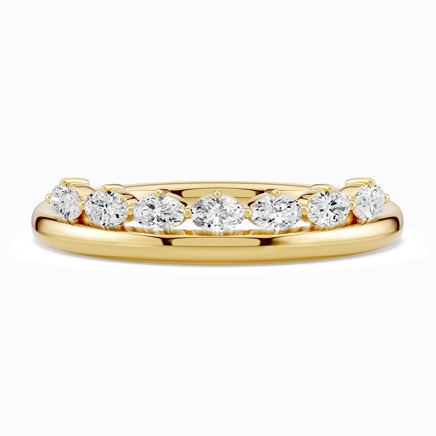 ANGARA Round Shape Lab Grown Diamond Seven Stone Crown Ring for Women ...