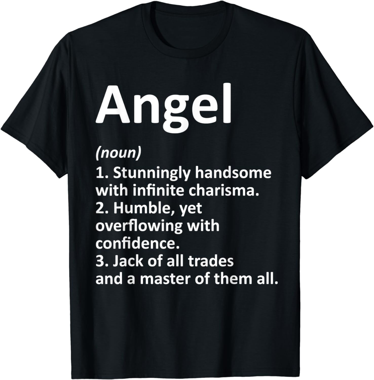 ANGEL Definition Personalized Name Funny Birthday Gift Idea T-Shirt ...