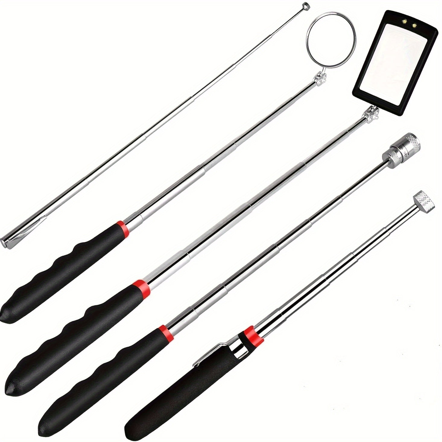 ANGEL FISH 5 Pack/6 Pack Magnetic Pick-Up Tool Adjustable Sticks And ...