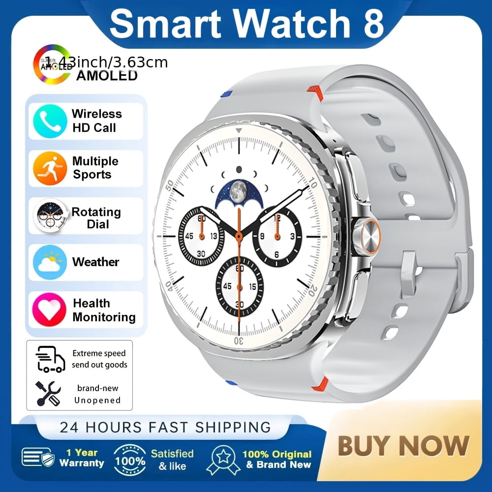 ANGEL FISH Smart Watch 8 2025 New - 1.43" HD Screen AI GPT Voice ...