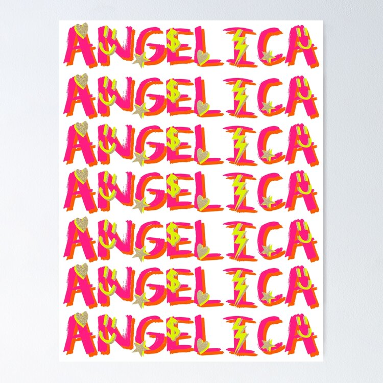 ANGELICA name Poster - KIRA.985, UNFRAMED-12x18 - Walmart.com