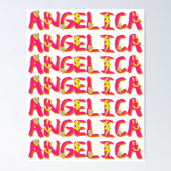 ANGELICA name Poster - KIRA.985, UNFRAMED-8x12 - Walmart.com