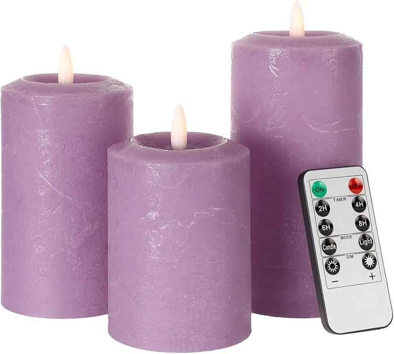 ANGELLOONG Flickering Flameless Candles, Realistic LED Candles with ...